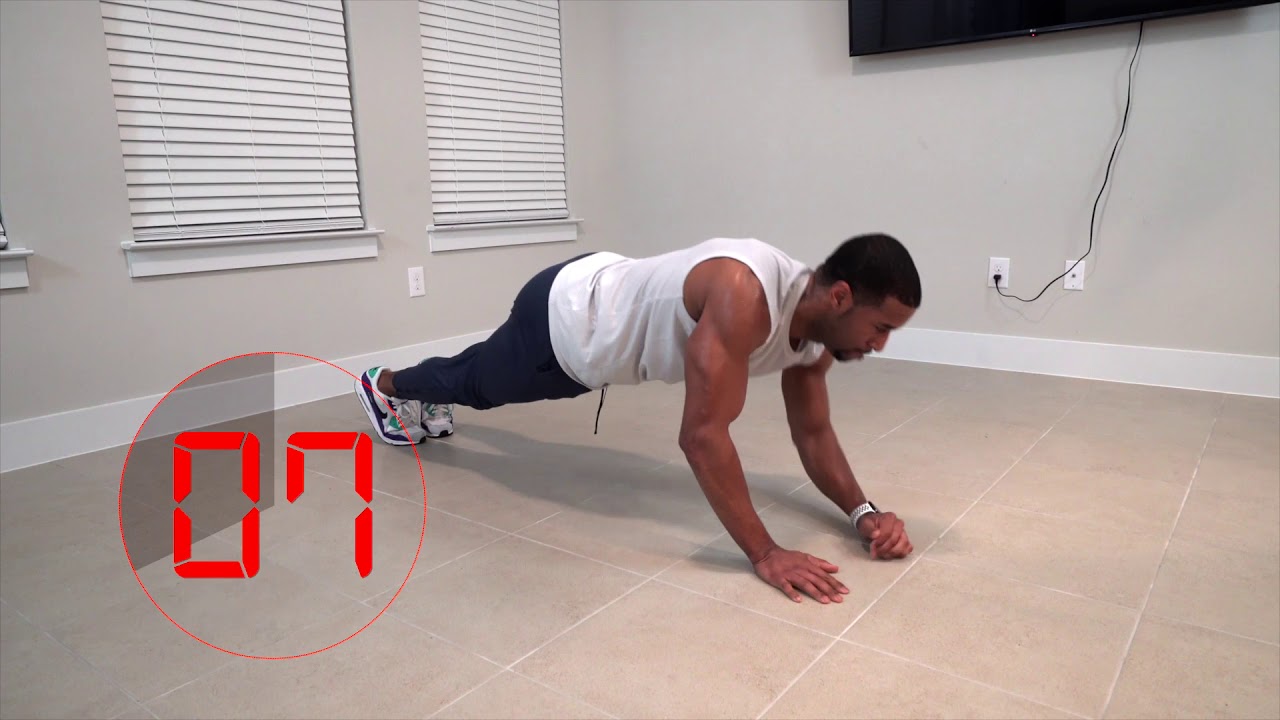 Plank Push Ups for 20 Seconds - Full Body Home Workout - YouTube