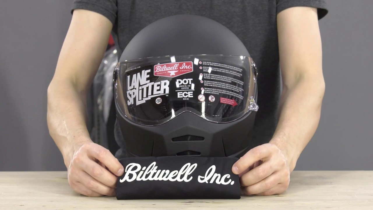 Мотошлем Biltwell Lane Splitter - YouTube