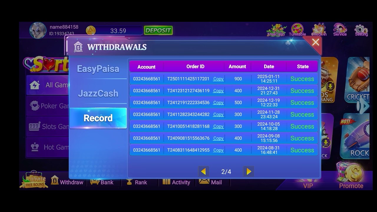 My game se withdrawals Rs777vip https://rs777.cc?code=19334743#new #withdrawalcash - YouTube