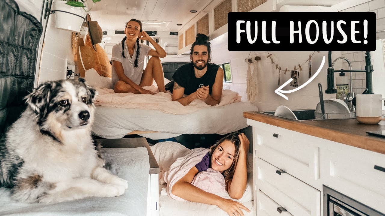 3 PEOPLE + A DOG LIVING IN A VAN | Van Life in Canada - YouTube