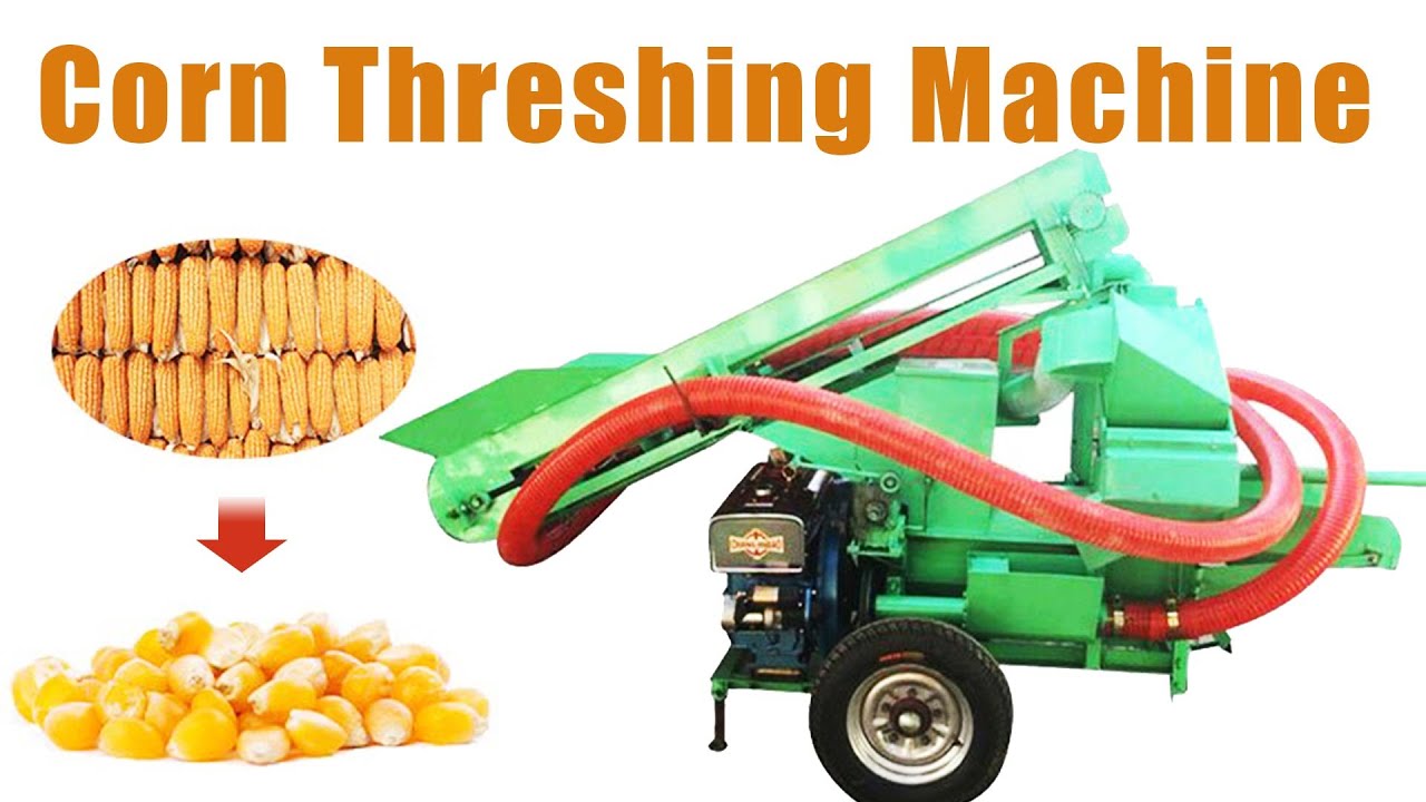 High-Performance Corn Threshing Machine – Maximize Your Harvest! #corn #maize #threshing # ...