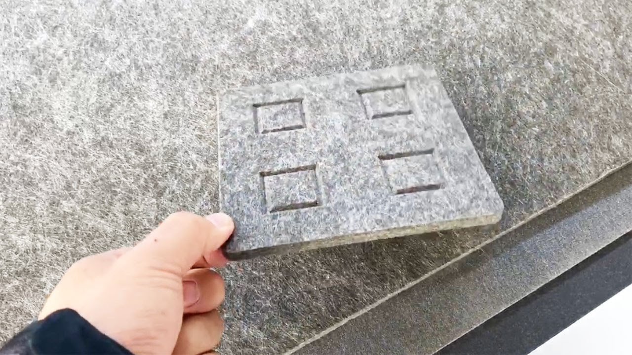 Sound Absorbing Acoustic Panel Digital CNC Cutting Machine - YouTube