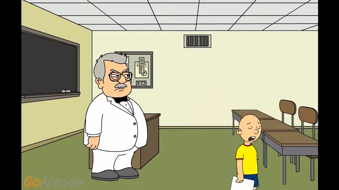 Caillou Gets an A On the Test(Isaac Anderson Animation's Re-Upload ...