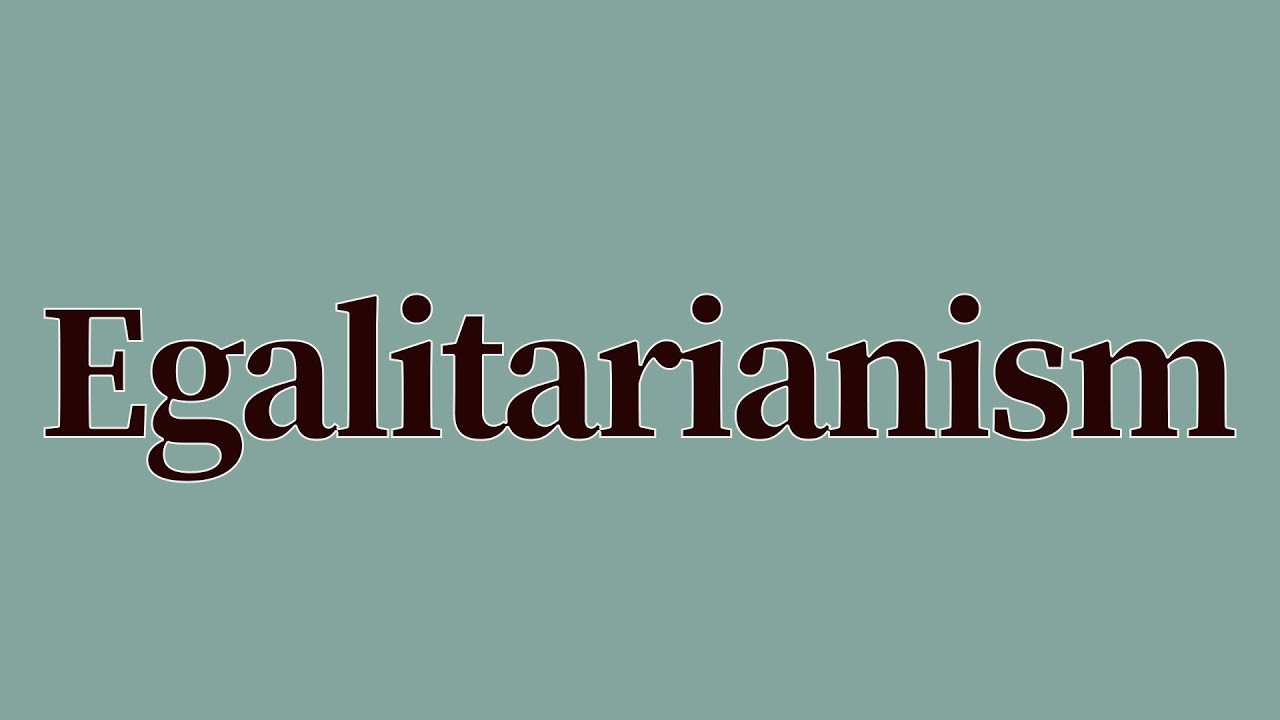 Egalitarianism Meaning and Definition - YouTube