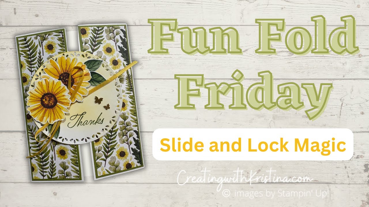 Slide and Lock Magic! Fun Fold Card Tutorial - YouTube