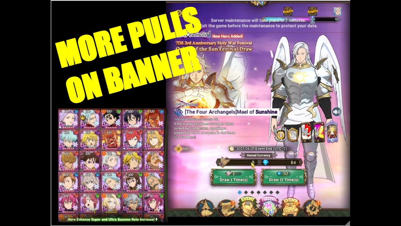 More Pulls On 3rd Anniversary Banner 7DS - YouTube