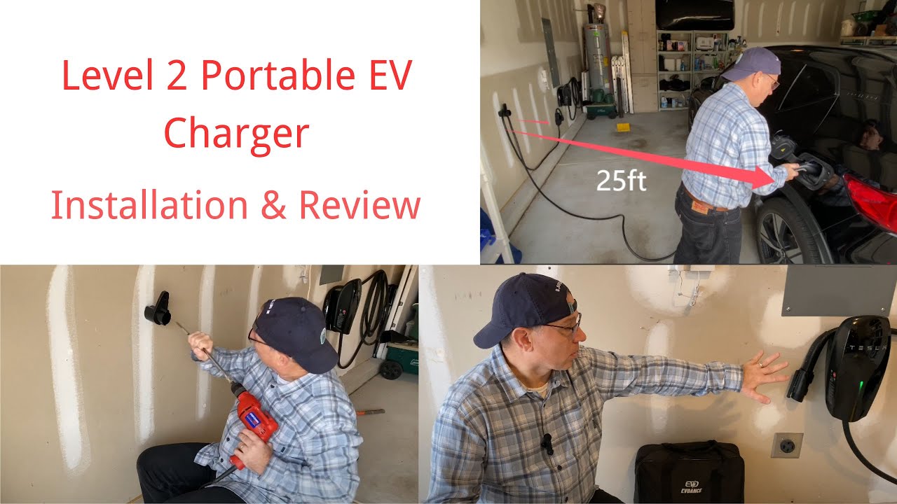 Today I Installed a Level 2 Portable Charger at Home - YouTube