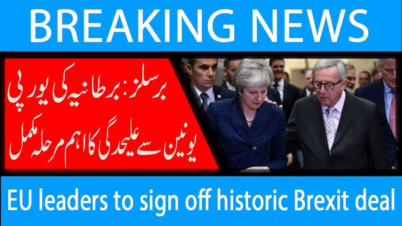 EU leaders to sign off historic Brexit deal | 25 Nov 2018 | Headlines ...