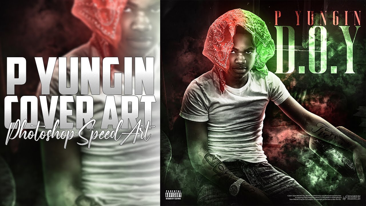 P Yungin D.O.Y Cover Art Design (speed art) - YouTube