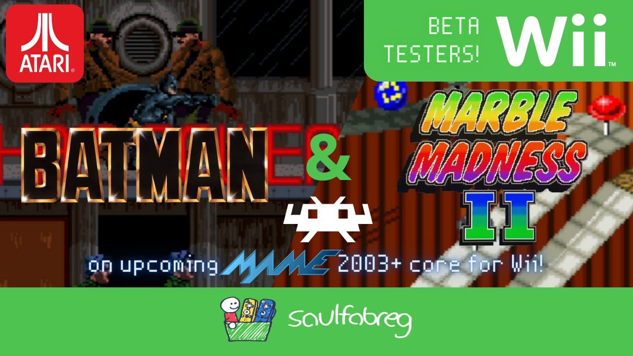 BATMAN & Marble Madness II (Atari Arcade) | Testing the new MAME2003 ...