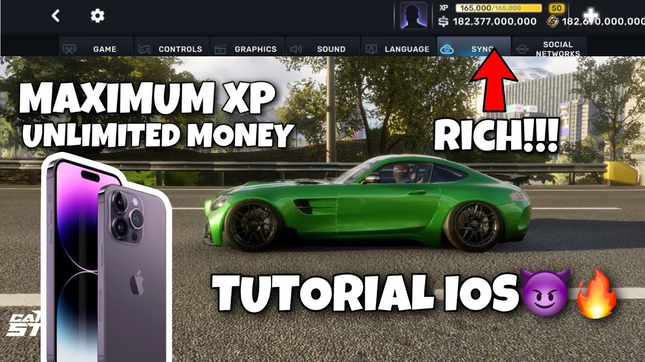 Tutorial How to Unlimited Money and Max XP Car X Street iPhone 14 Pro😈🔥 ...