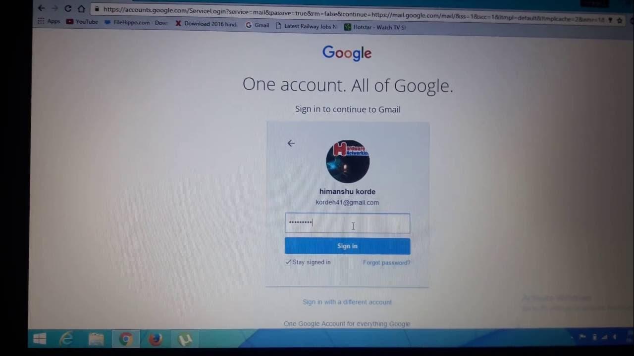 How to login gmail account - YouTube