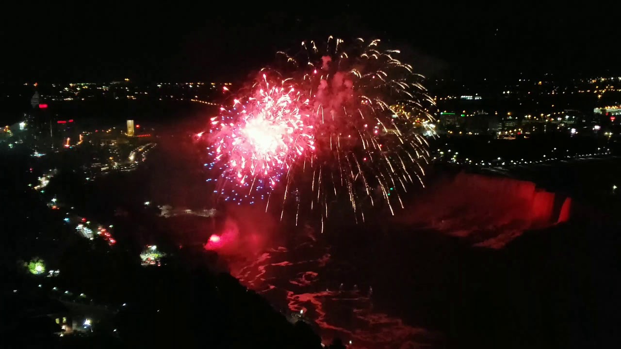 Niagara Falls Fireworks - YouTube
