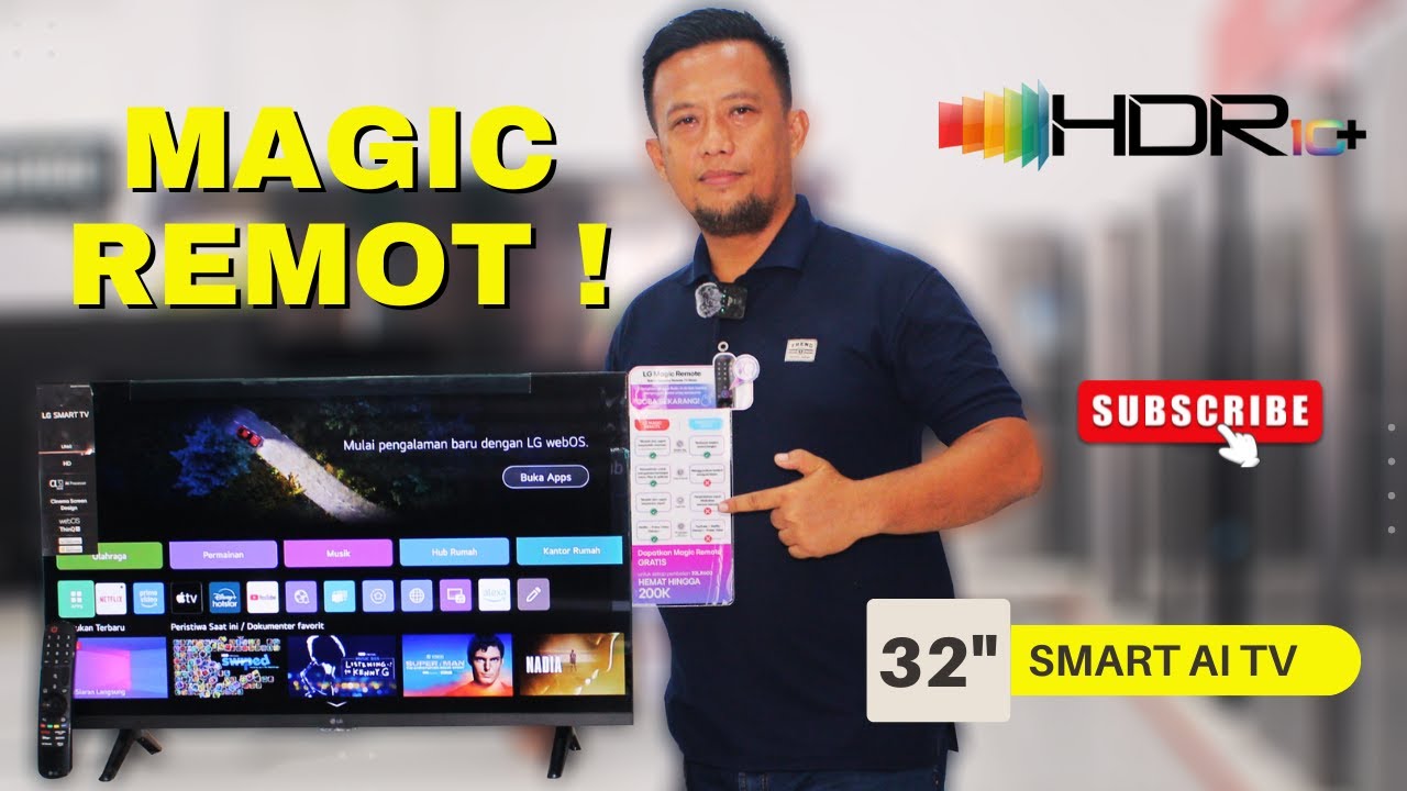 FULL AI 2025 ! REVIEW SMART LED 32INCH LG 32LR600BPSB MAGIC REMOTE ...
