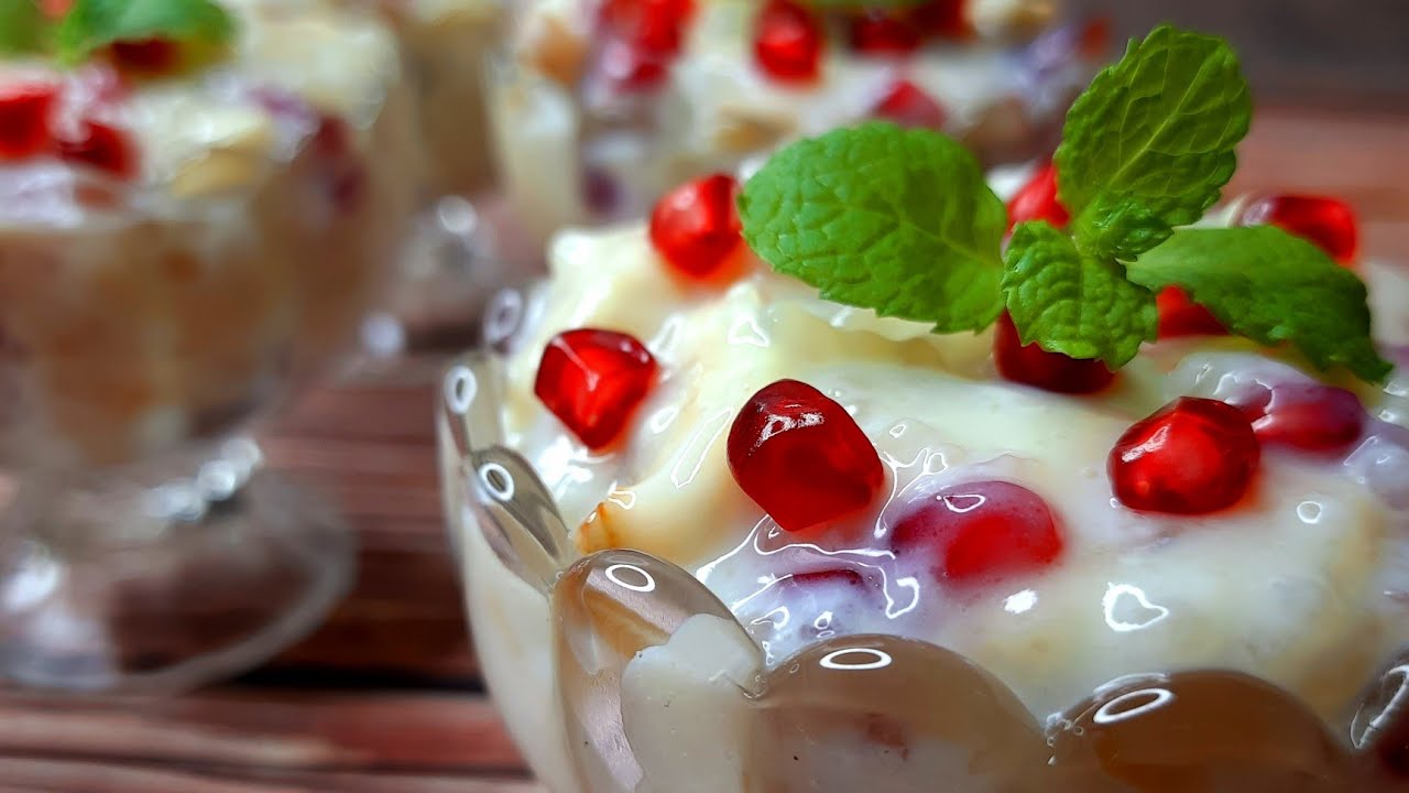 How to make tapioca fruit custard recipe || healthy breakfast ideas ...