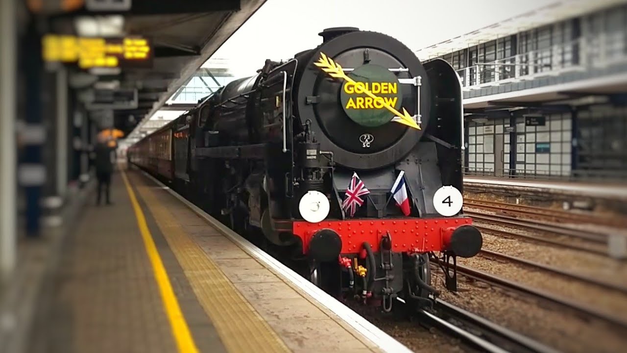 BR standard class 7MT, 'Britannia' as no.70014 'Iron Duke' steaming in ...