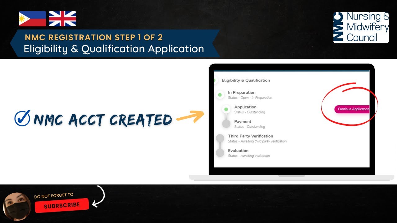 Step 1 of 2 in NMC Registration | NMC Payment for Eligibility ...