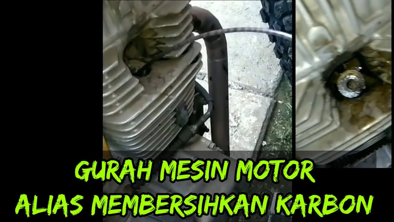 Tutorial membersihkan ruang bakar mesin motor menggunakan carbon ...
