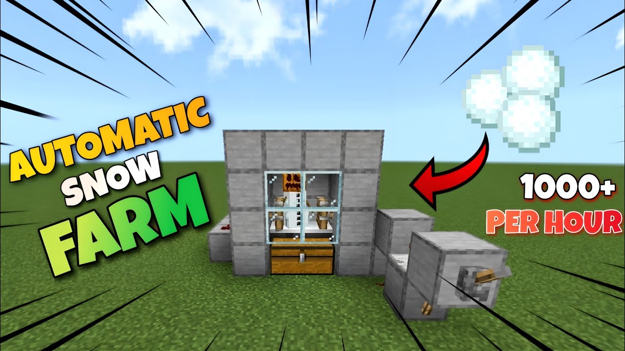 How To Make Easy Snow Farm In Minecraft 1.19+ [ AUTOMATIC SNOW FARM ...