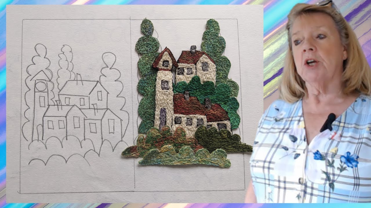 Water soluble embroidery 2 - YouTube