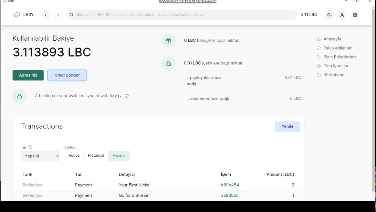 LBRY TOKEN KAZANDIRAN UYGULAMA ! GÜNDE EN AZ 10-200 ARASINDA LBC TOKEN ...