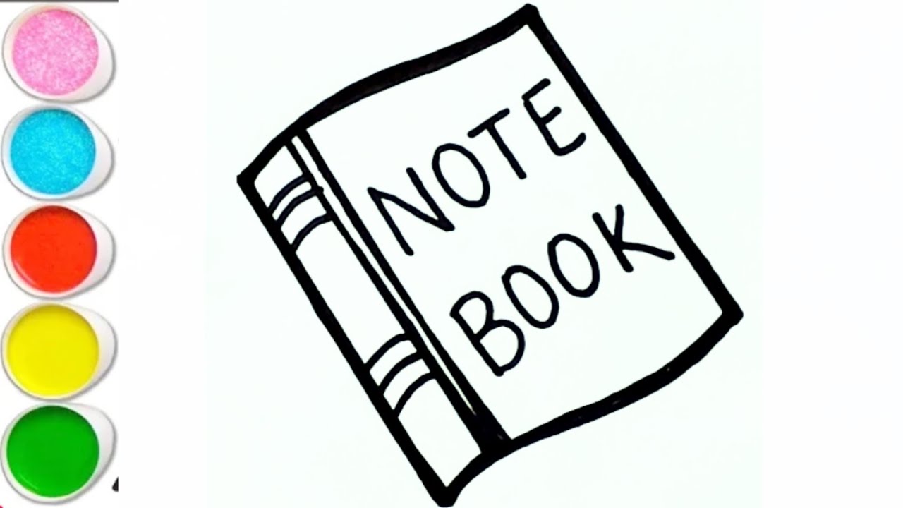 how to draw Note book 📕drawing for kids & toddlers easy step by step ...
