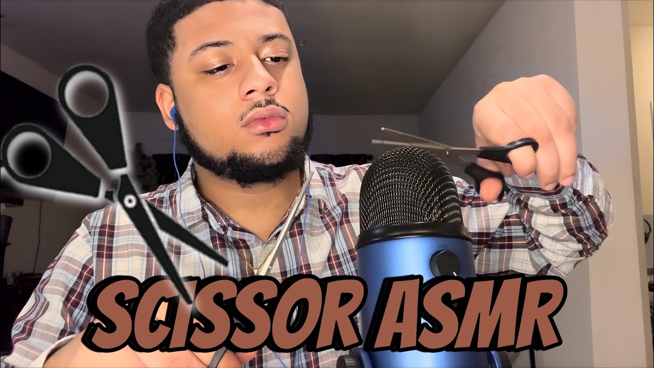 ASMR Scissor Sounds w Whisper Ramble - YouTube