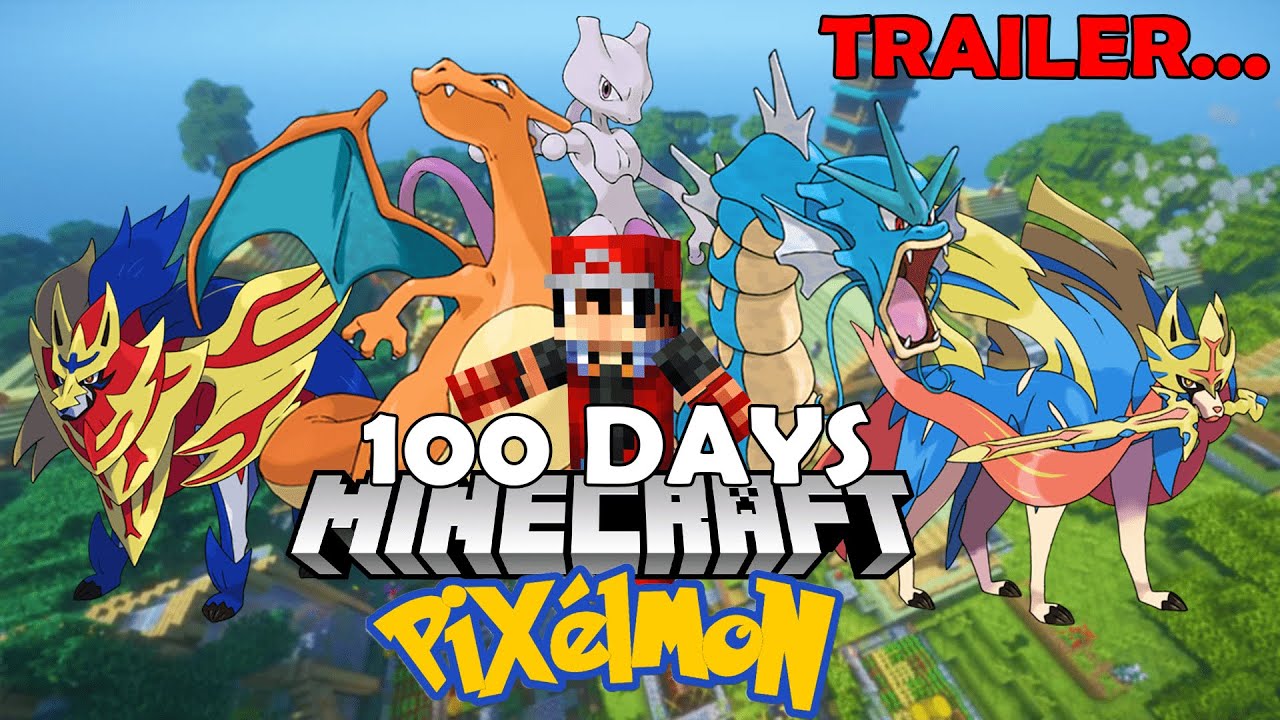 TRAILER | SPENT 100 DAYS IN PIXELMON | MINECRAFT | POKEMON - YouTube