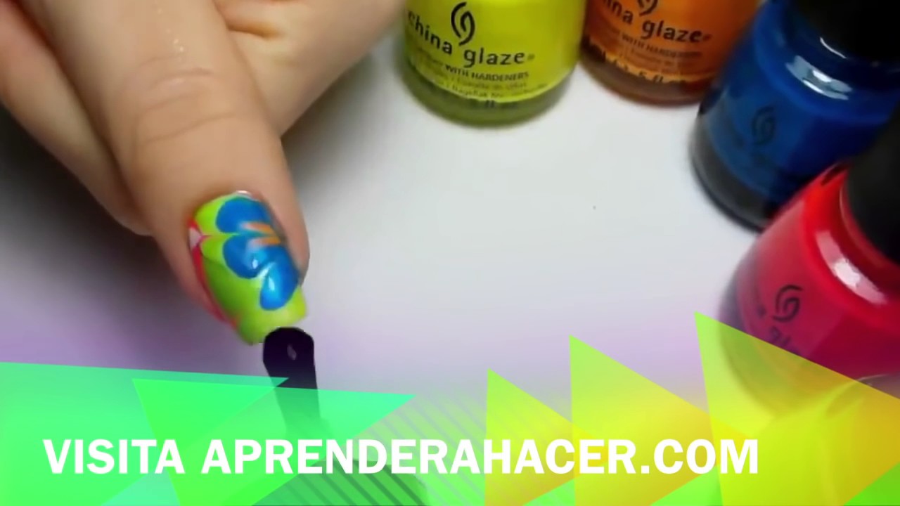 tutorial facil de como pintar uñas - YouTube