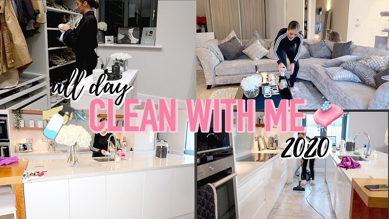 ALL DAY CLEAN WITH ME 2020 | MESSY HOUSE TRANSFORMATION | EXTREME ...