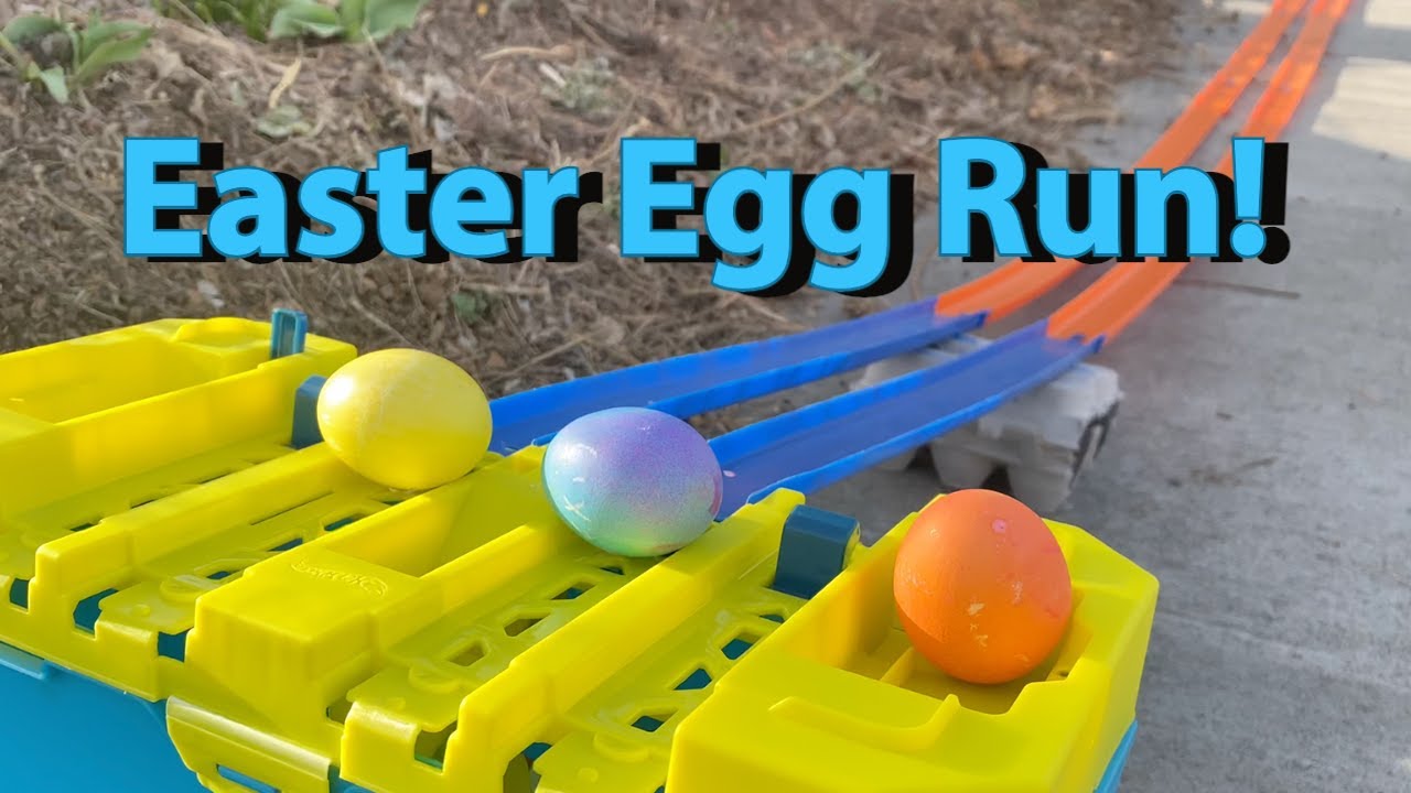 Hot Wheels Easter Egg Run! - YouTube