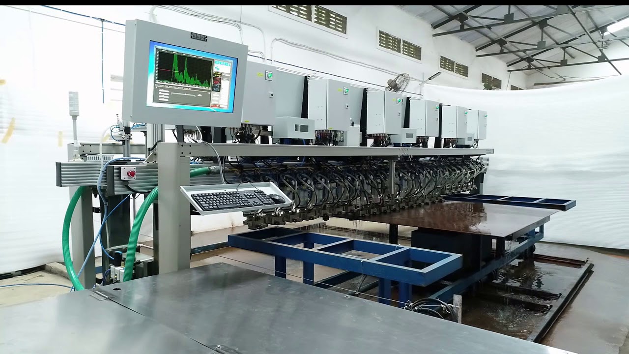 Ultrasonic Plate Testing System - YouTube