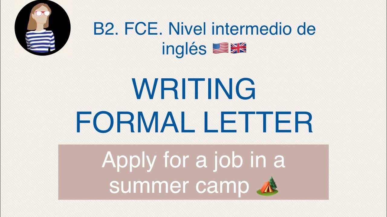 Formal letter B2. Nivel intermedio de inglés. Evau/ Ebau/ Cambridge ...
