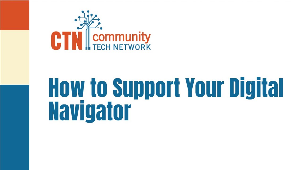 How to Support Your Digital Navigator - YouTube