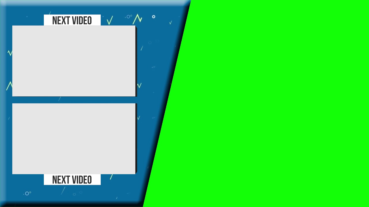 Blue Pattern End Screen - GREEN SCREEN [FREE USE] - YouTube