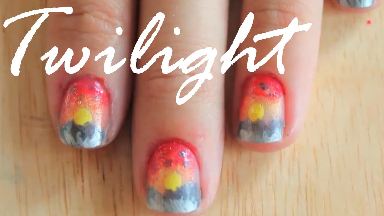 Twilight Breaking Dawn (Nail Polish Art Tutorial) - YouTube