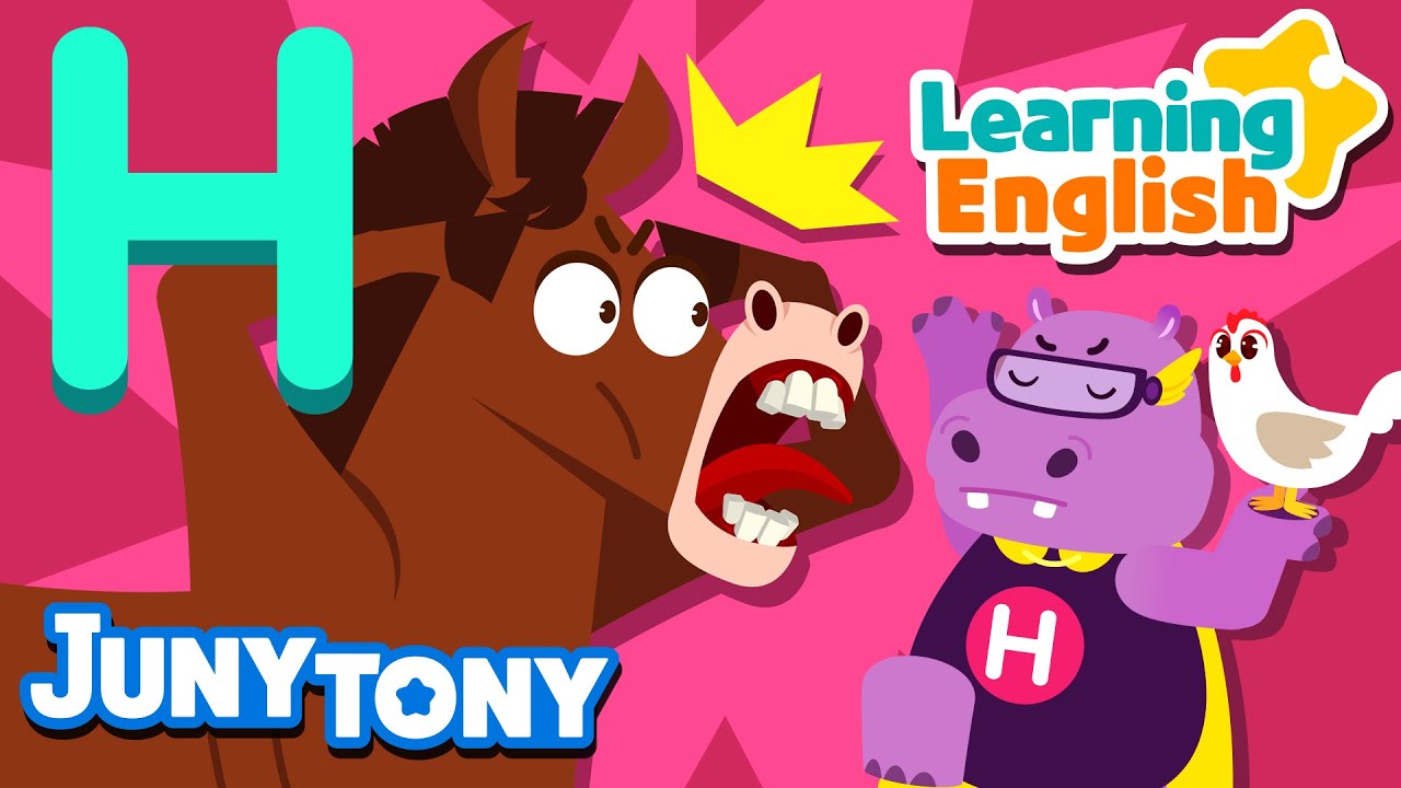 ⭐Belajar Inggris H | Hero Hippo 🦛 | Lagu ABC Bahasa Inggris | Lagu ...