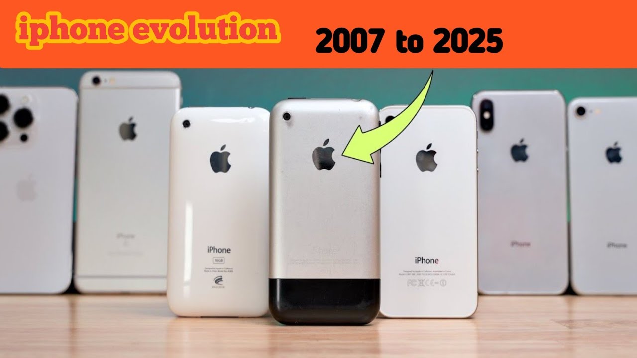 iPhone Evolution 2007–2025 | 18 Years of Innovation | Every iPhone in ...