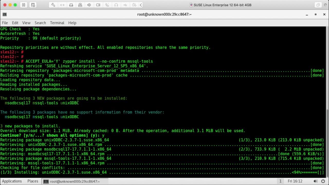 Getting Started with SQL Server on SUSE Linux Enterprise Server 12 ...