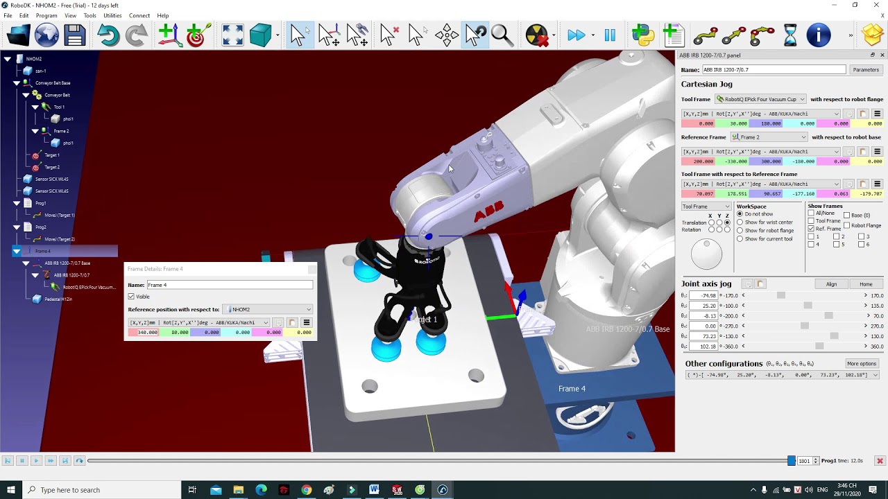 Robot DK Hướng dẫn các bước mô phỏng băng tải và cánh tay robot - YouTube
