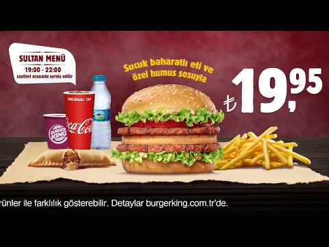 Yeni Burger King® Ramazan Reklamı 2019 / Sultan Menü