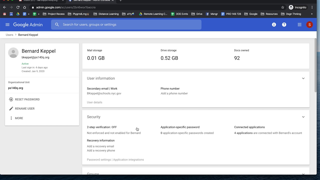 Google Admin Panel: Adding a user to a group - YouTube