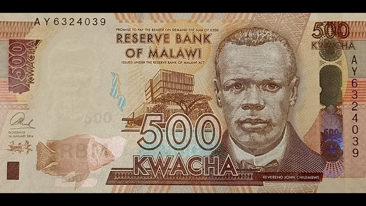 MALAWI 500 KWACHA 2014 BANKNOTES COLLECTING FIAT CURRENCY PAPER MONEY ...