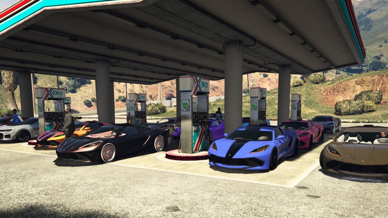 GTA V EPIC CAR MEET & SLIDE SHOW | GTA ONLINE - YouTube