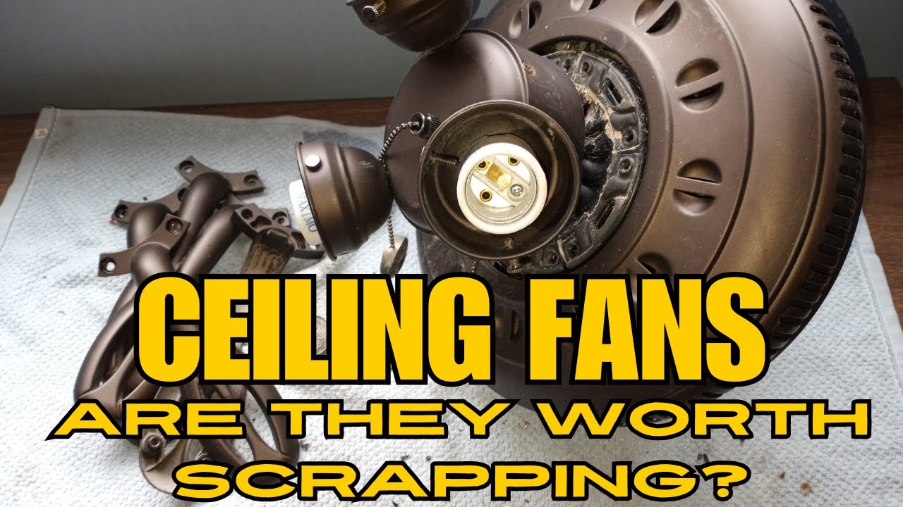 How to Scrap a Ceiling Fan - YouTube