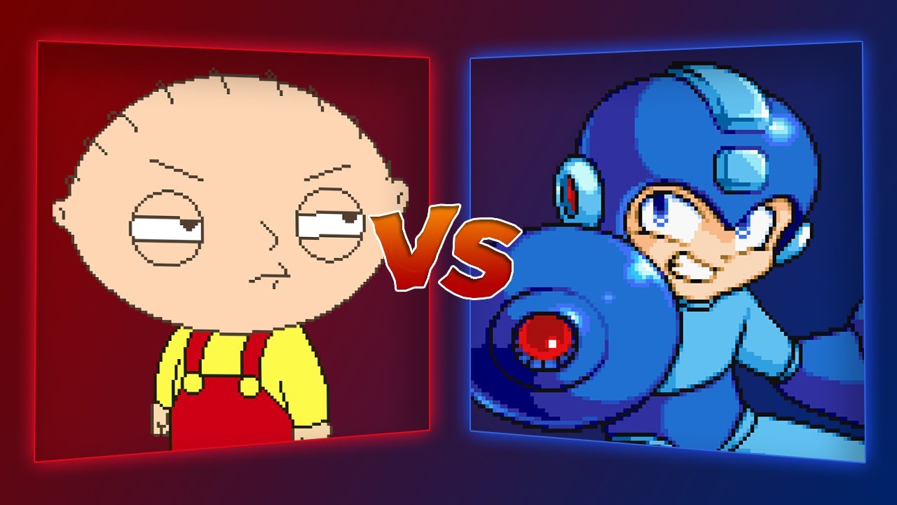 MUGEN Battle - Stewie Griffin vs MegaMan - YouTube