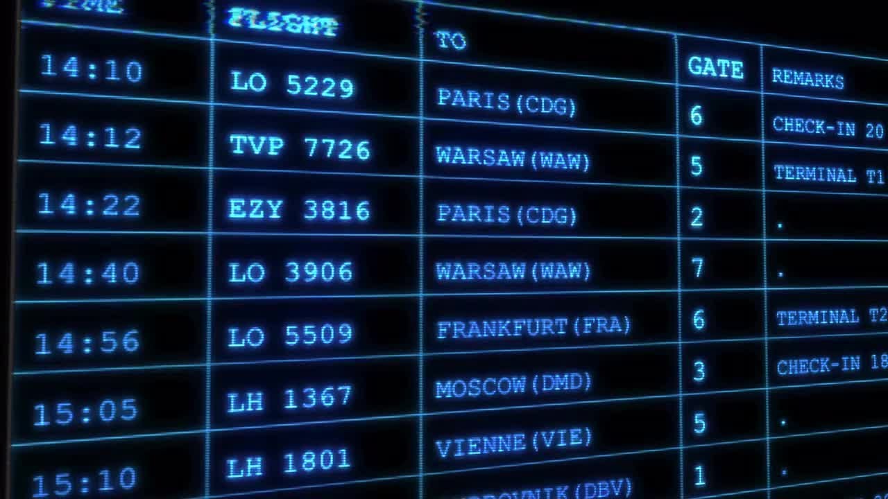 Flight Board Animation Stock Motion Graphics - YouTube