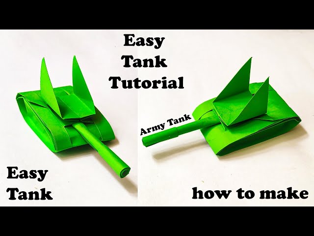 Easy Origami Army Tank