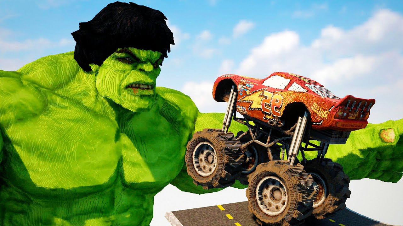 Cars vs Hulk in Teardown! - YouTube