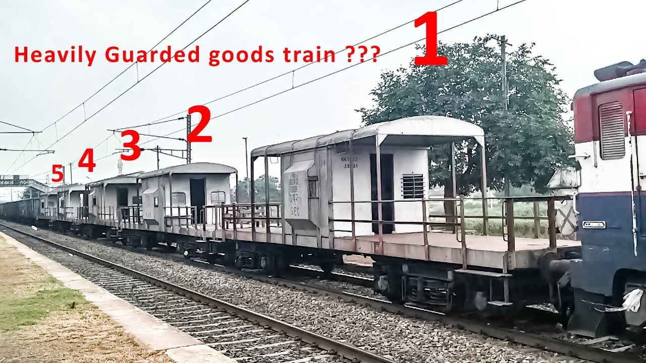 Heavily Guarded Goods Train ??? - YouTube